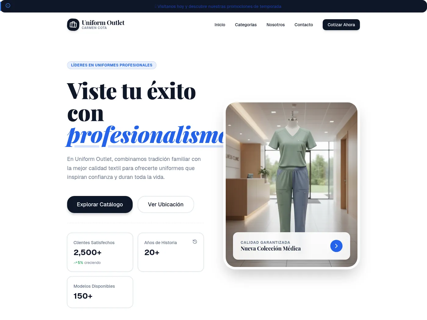 Uniform Outlet Website