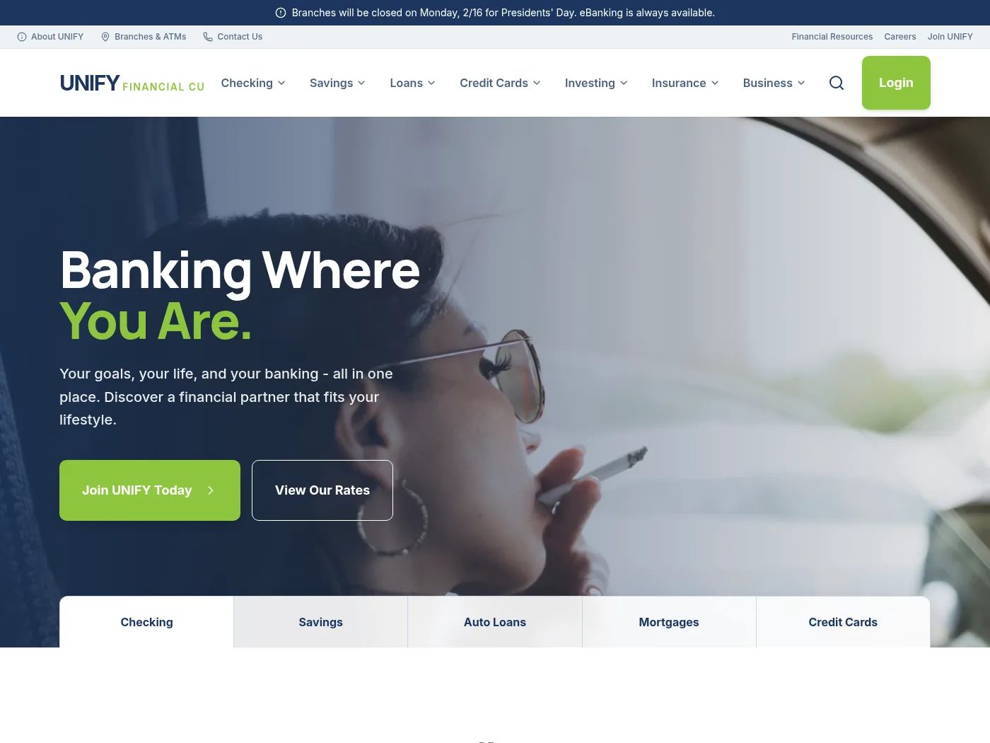 UnifyFCU Web Clone