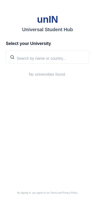 unIN Universal Student Hub