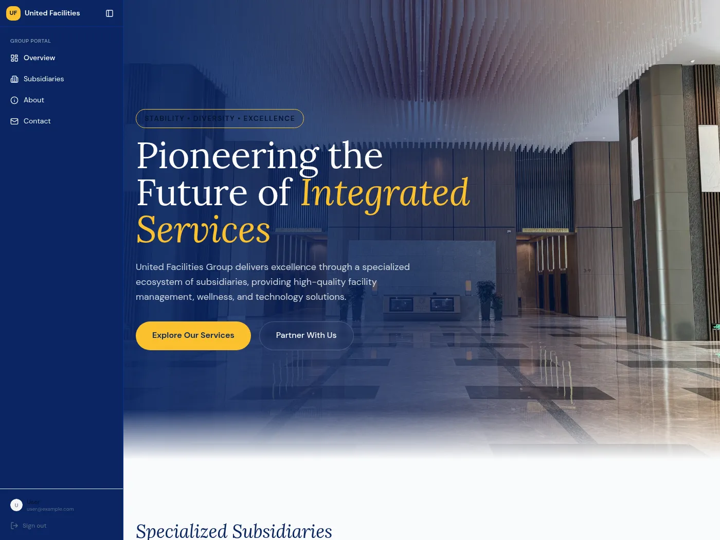 United Facilities Group Site