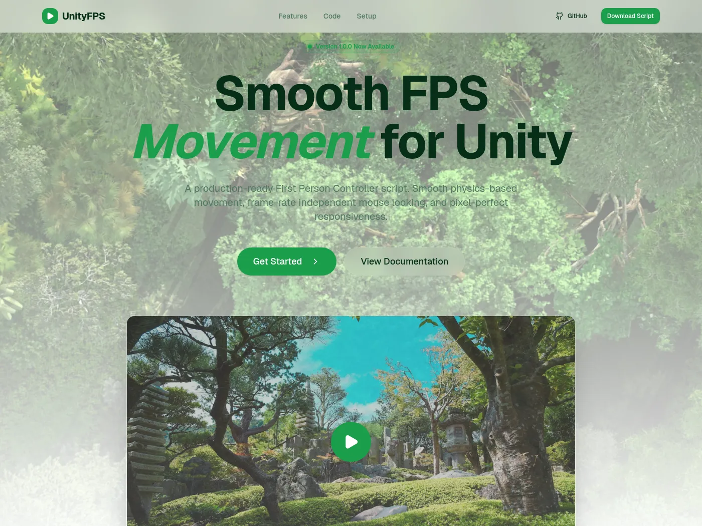Unity FPS Controller Demo
