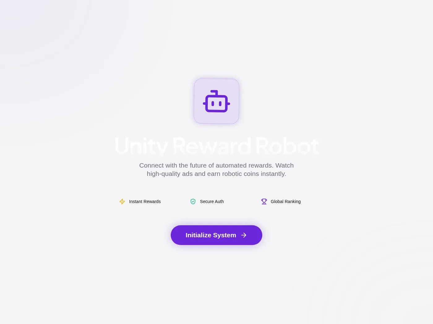 Unity Reward Robot