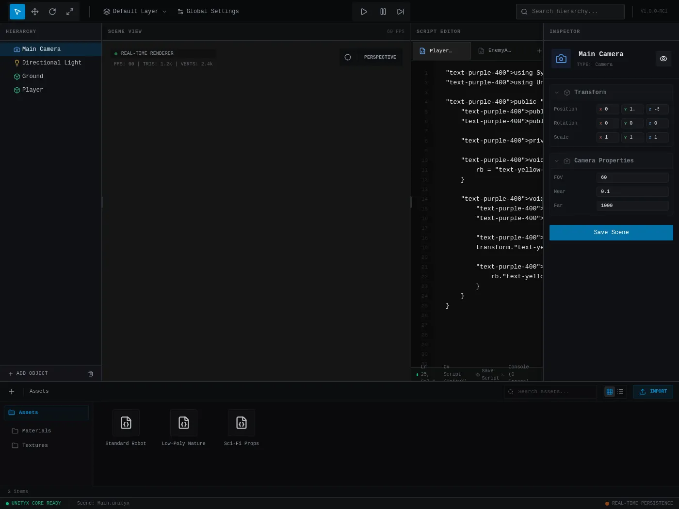 UnityX 3D Engine