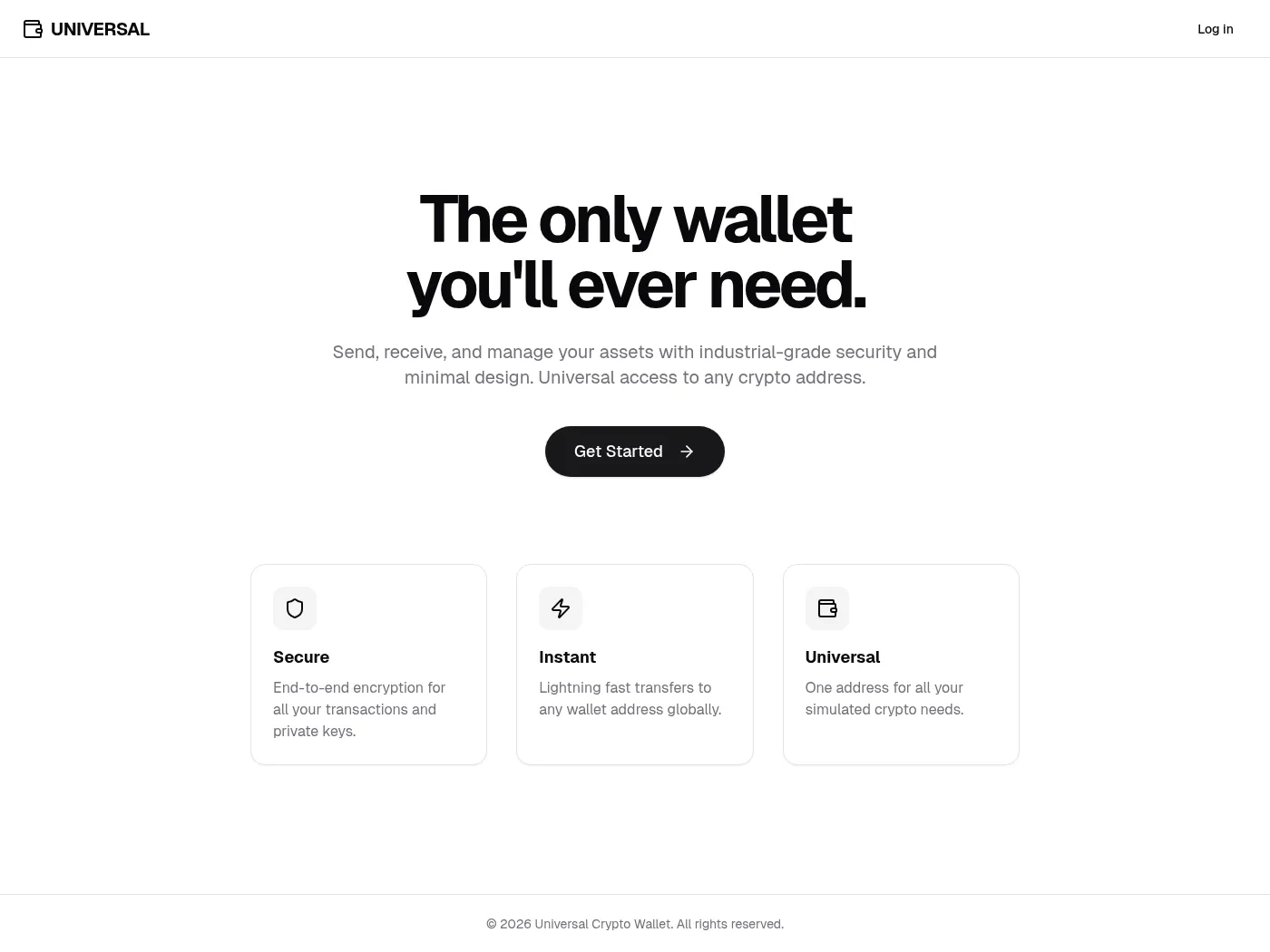 Universal Crypto Wallet