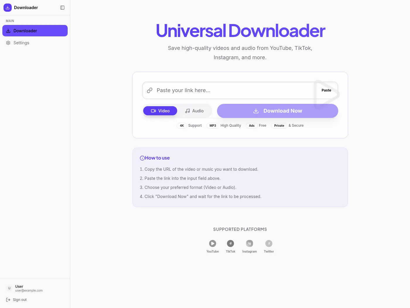 Universal Media Downloader
