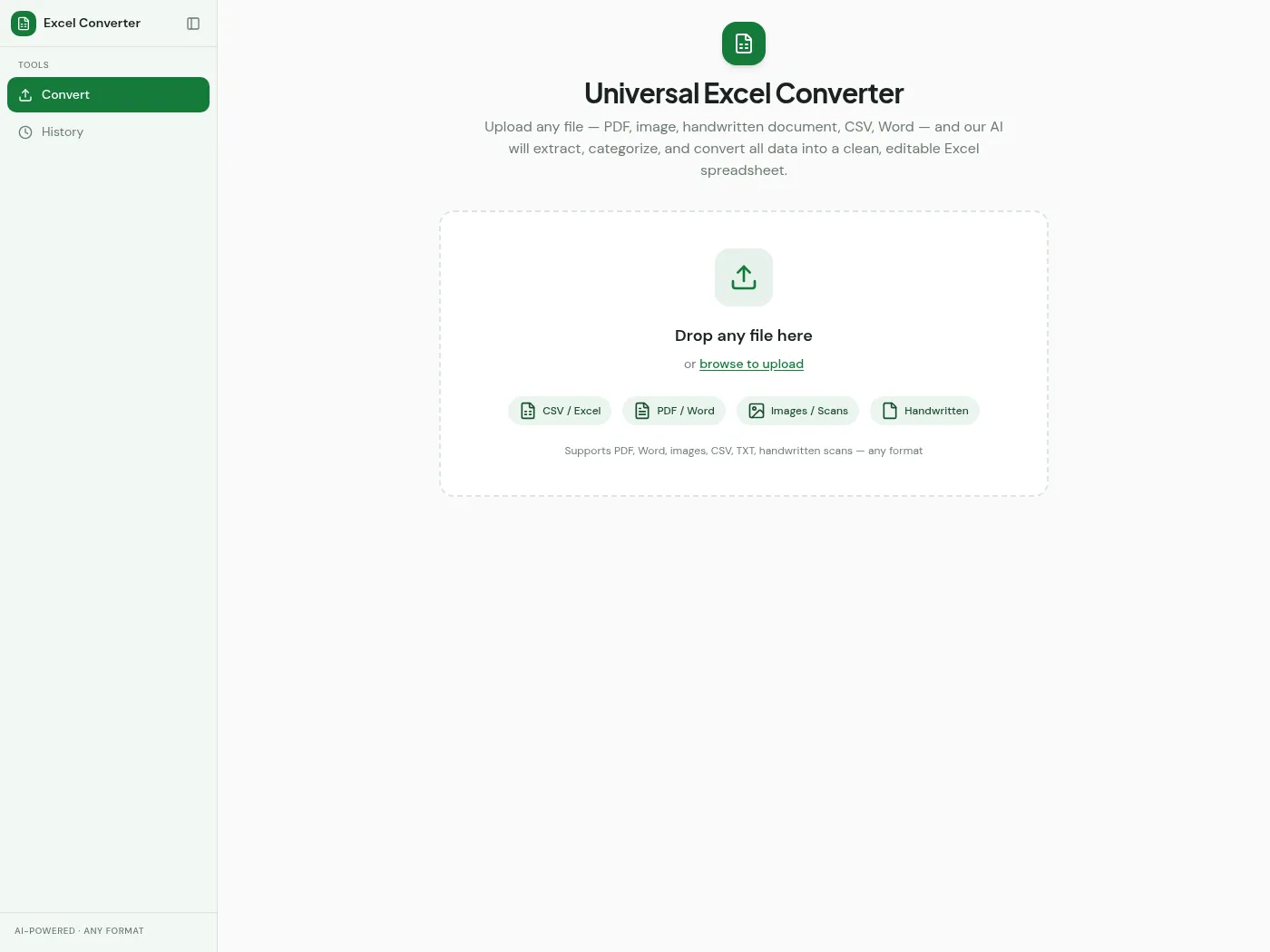 Universal Excel Converter