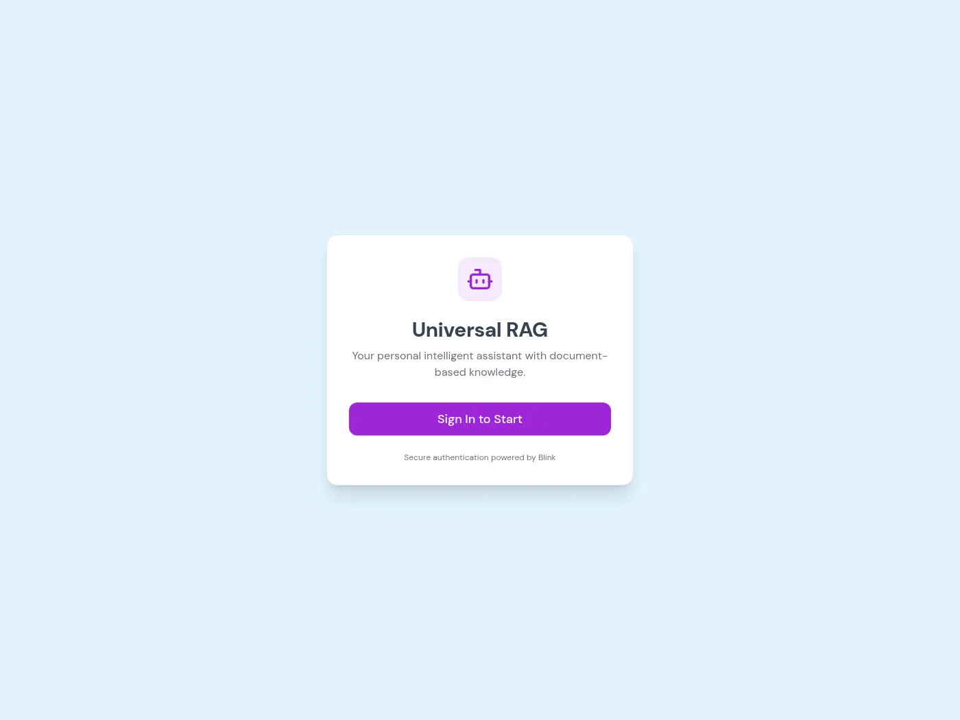 Universal RAG Chatbot