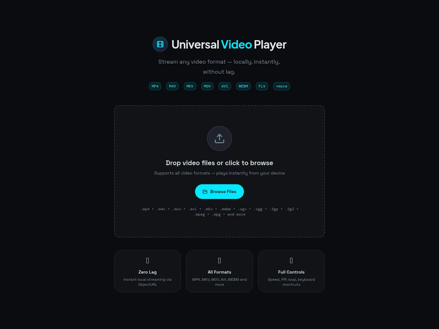 Universal Video Player