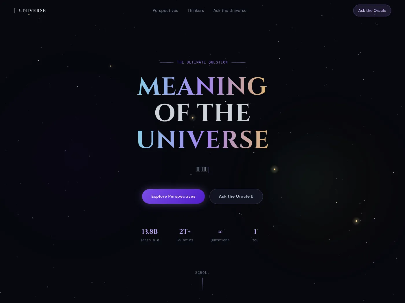 Meaning of the Universe