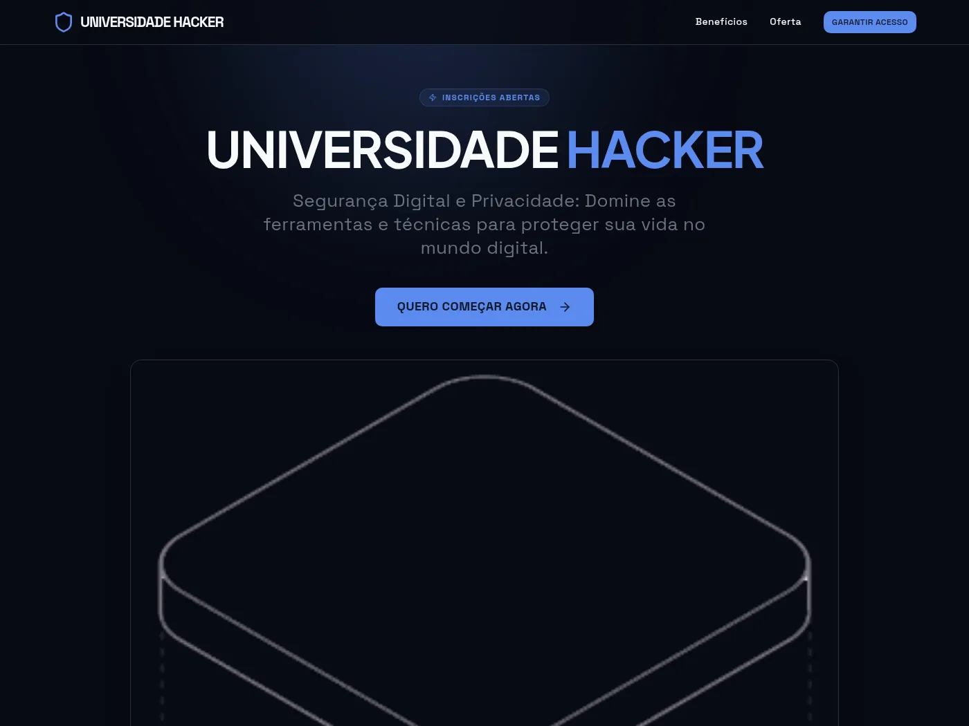 Universidade Hacker Landing