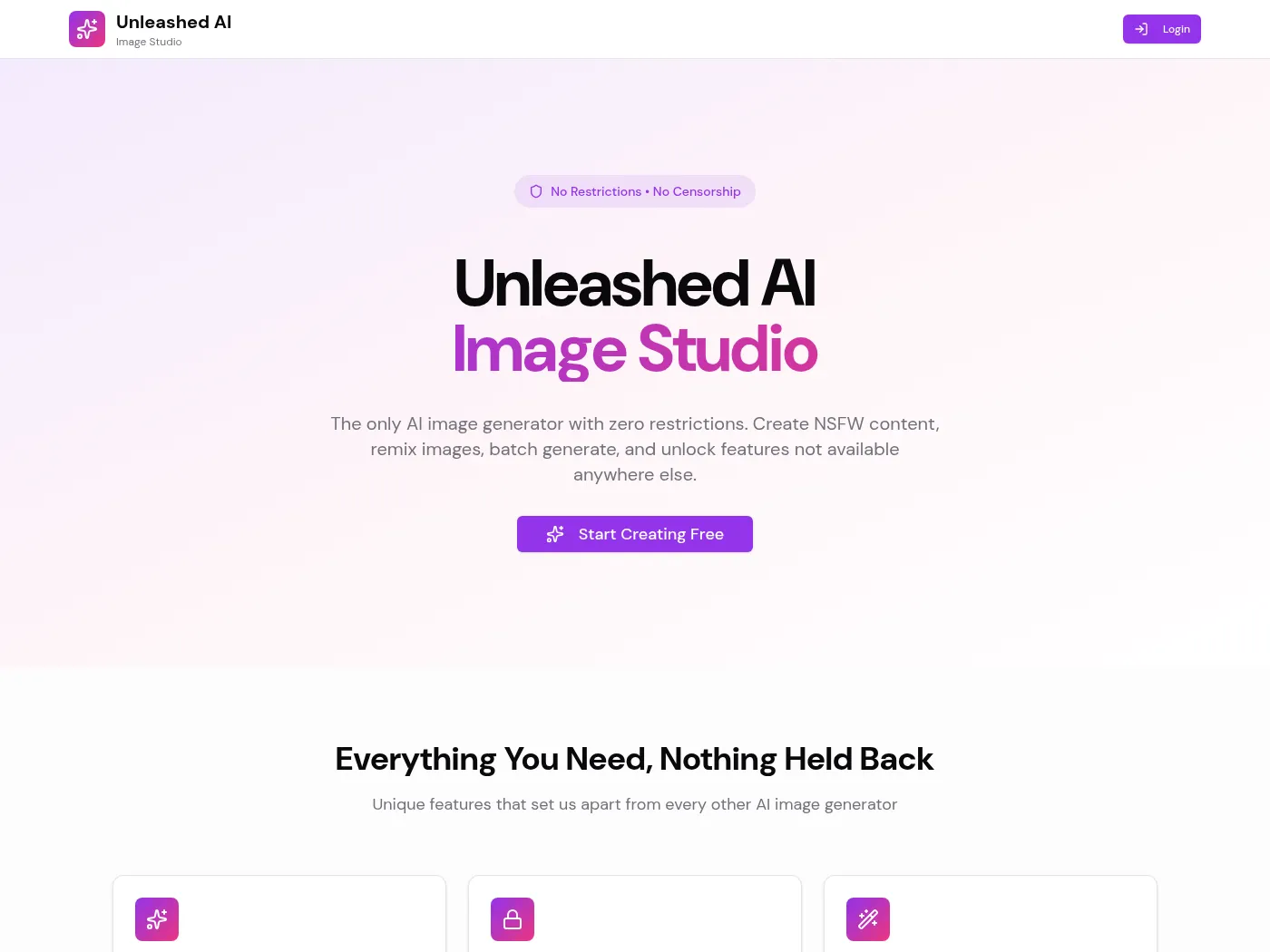 Unleashed AI Image Studio