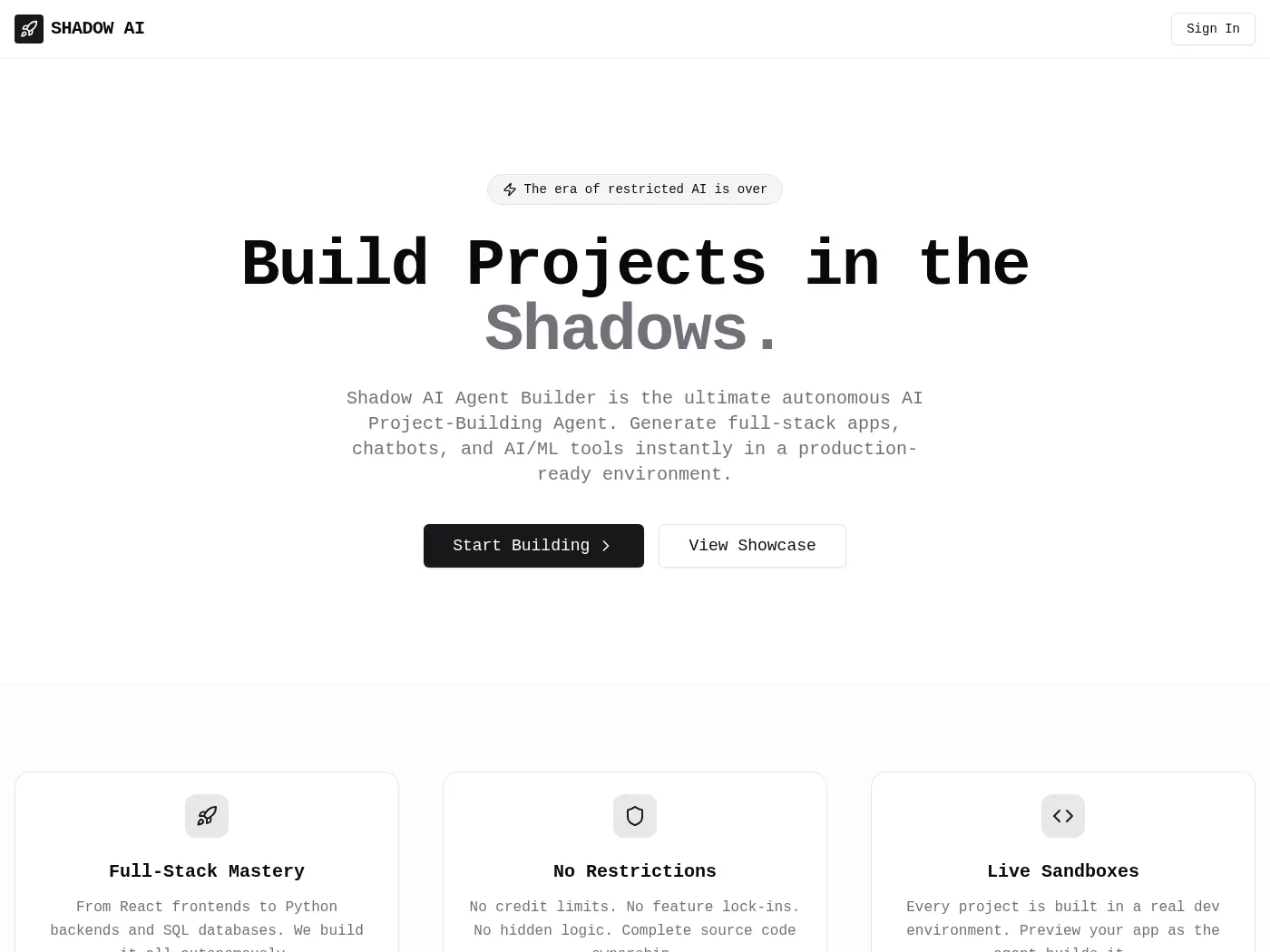 Unlimited AI Project Builder