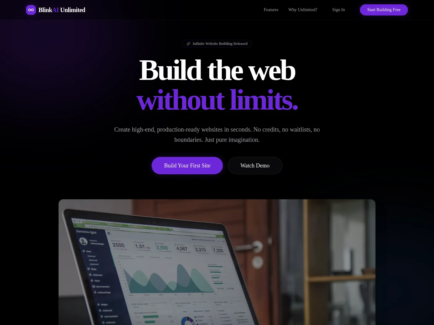 BlinkAI Unlimited Builder
