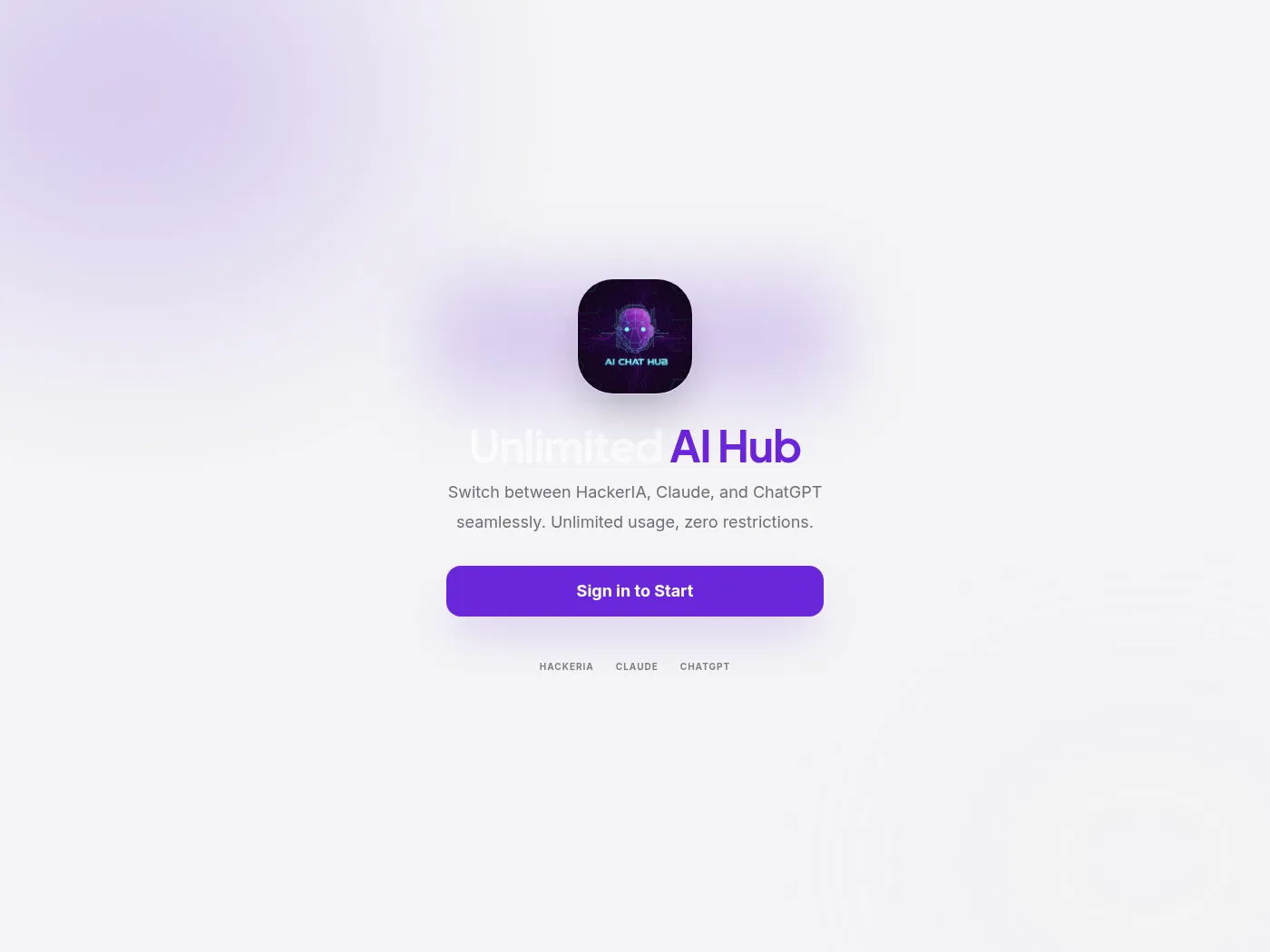 Unlimited AI Chat Hub