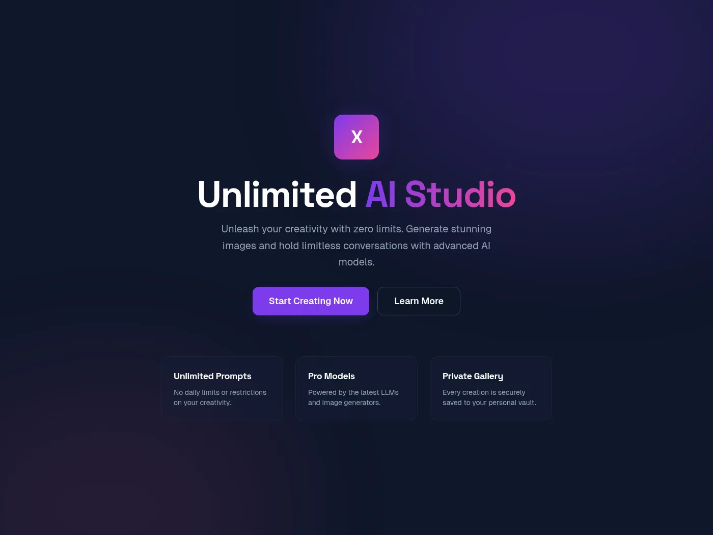 Unlimited AI Studio