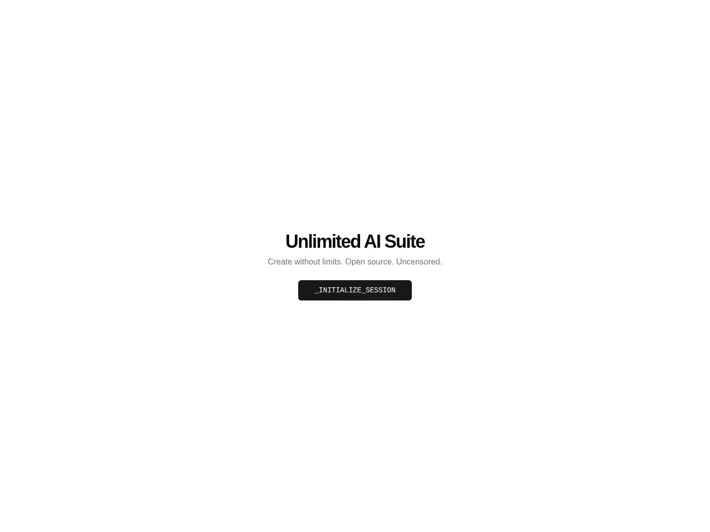 Unlimited AI Creation Suite