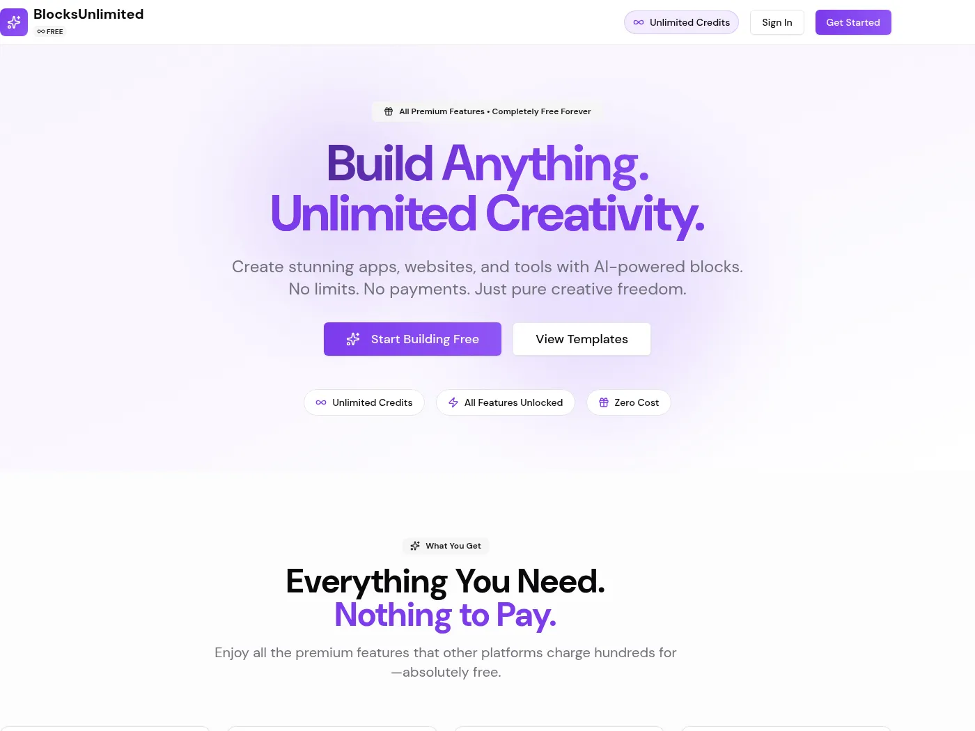 Unlimited Blocks Platform
