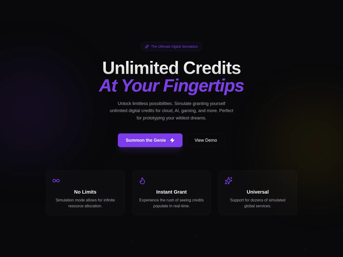 Unlimited Credits Genie
