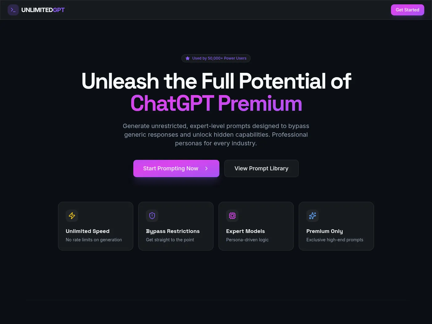 Unlimited ChatGPT Prompter