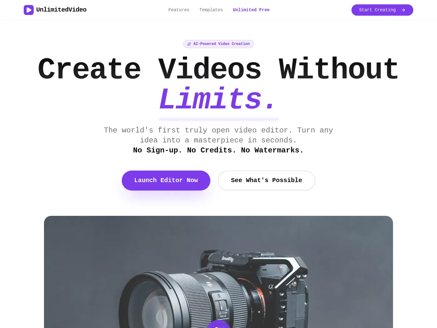 Unlimited Video Maker
