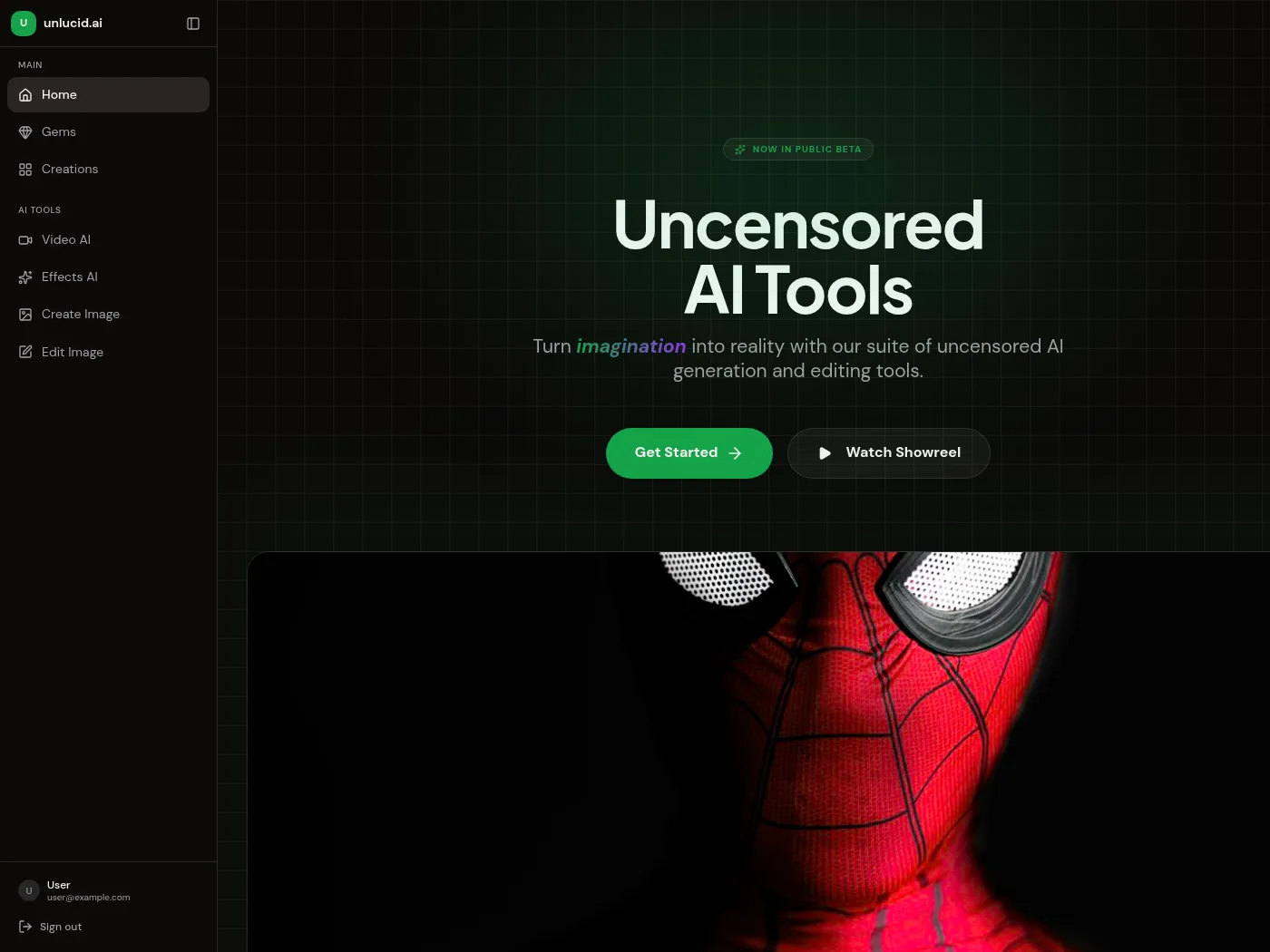 UnLucid.AI Clone