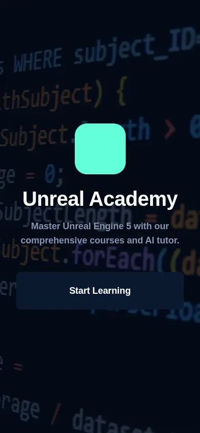 Unreal Academy App