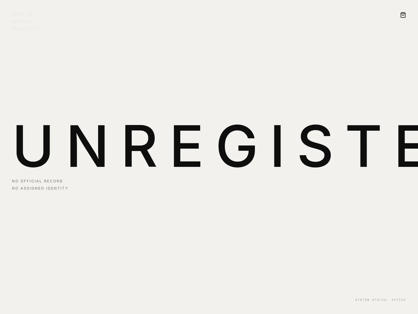 UNREGISTERED Shopify Theme