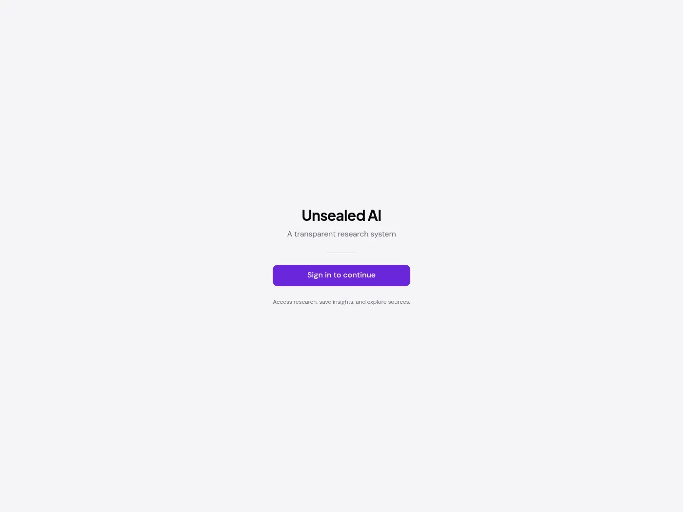 Unsealed AI Research Hub