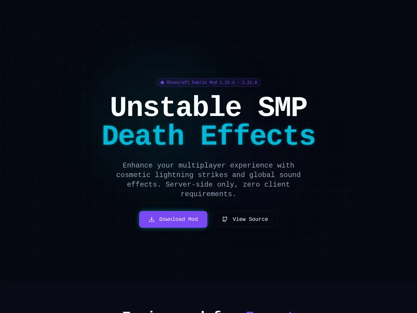 Unstable SMP Death Effects