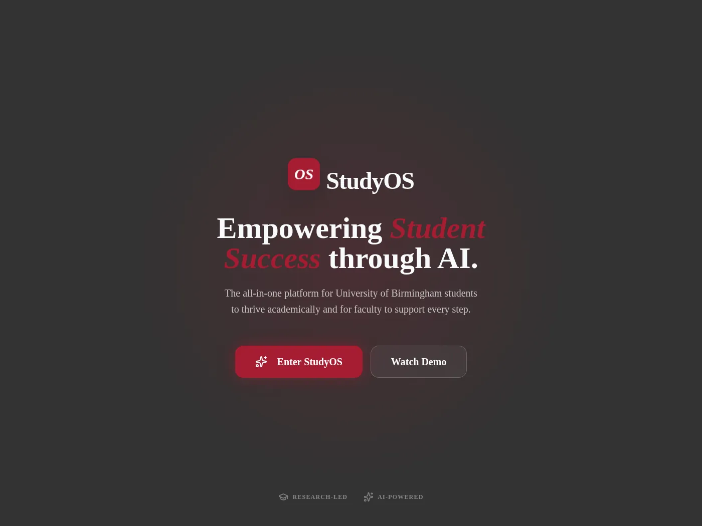 UoB StudyOS Platform