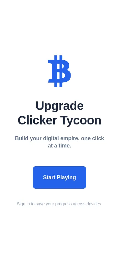 Upgrade Clicker Tycoon