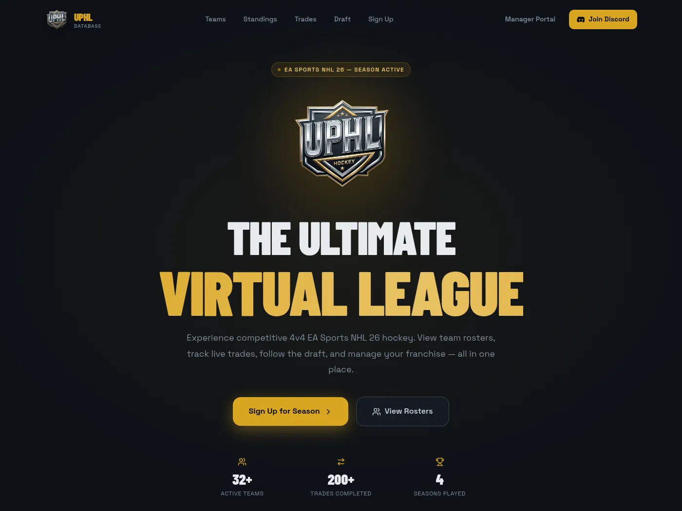 UPHL Database Landing
