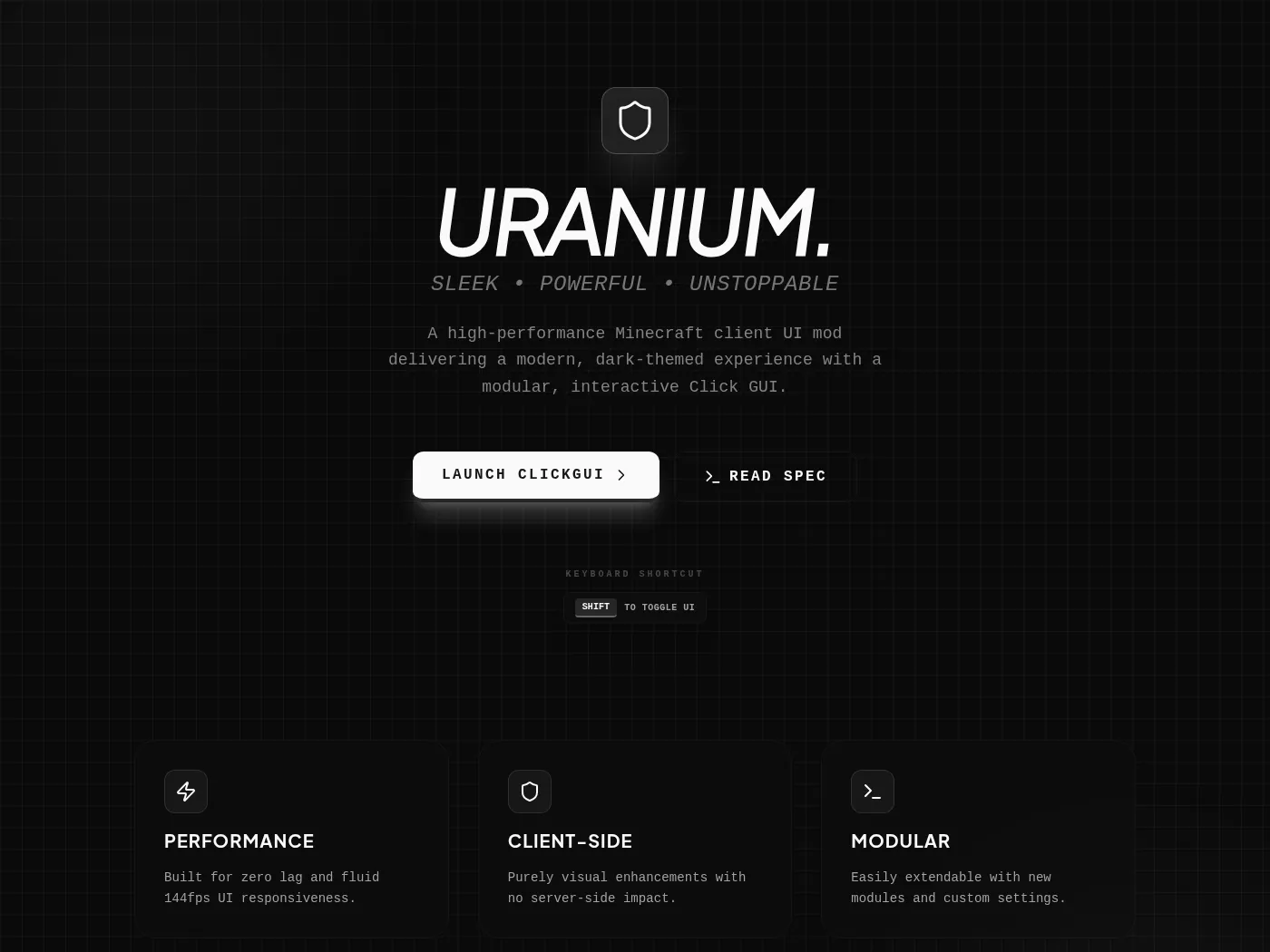 Uranium Client UI Mod