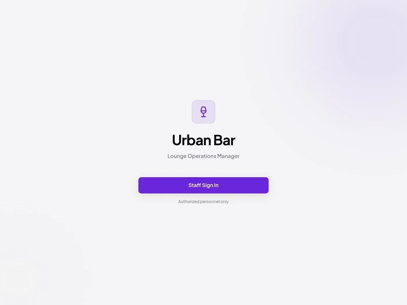 Urban Bar Manager