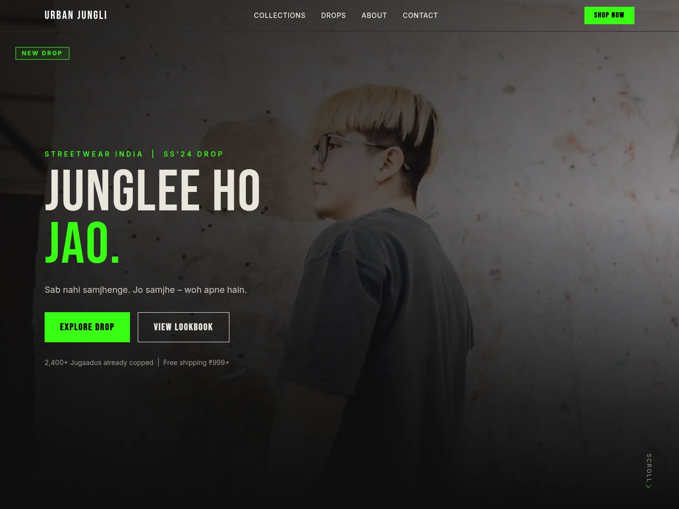 Urban Jungli Landing Page