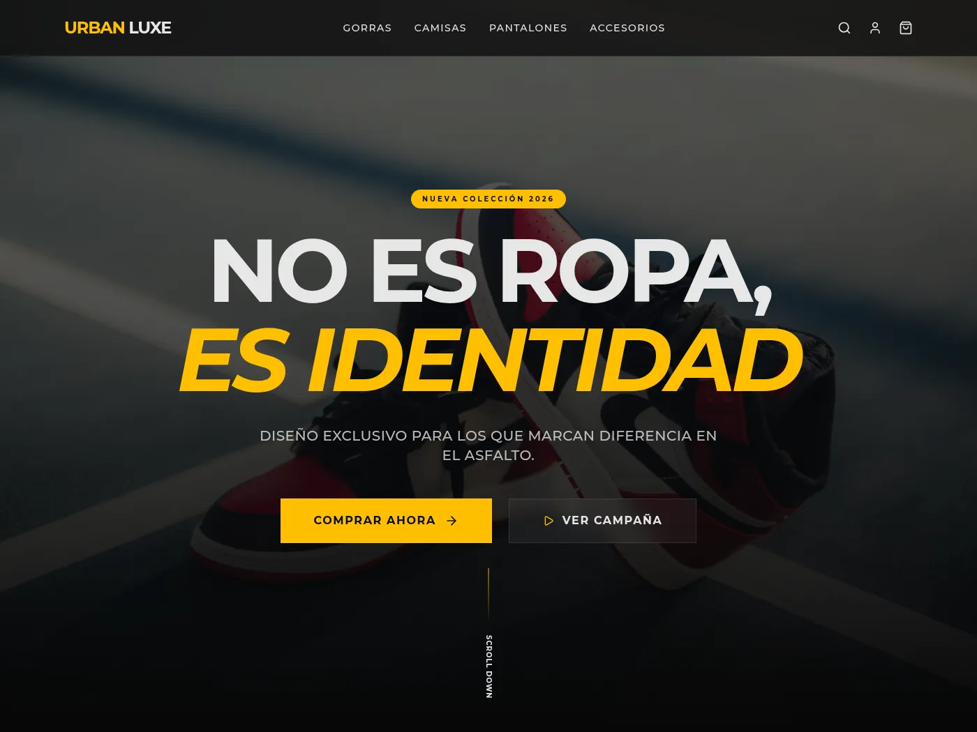 Urban Luxe Landing Page