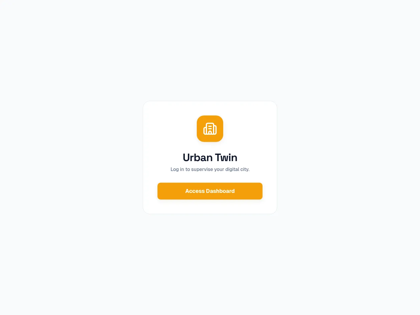 Urban Twin Dashboard