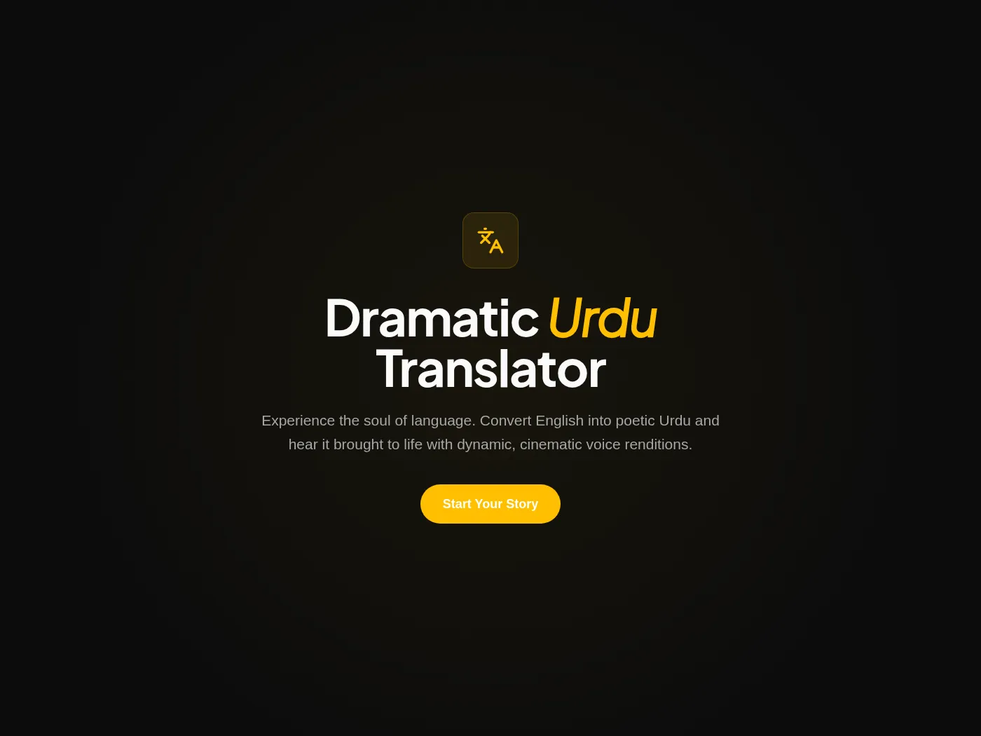 Dramatic Urdu Translator