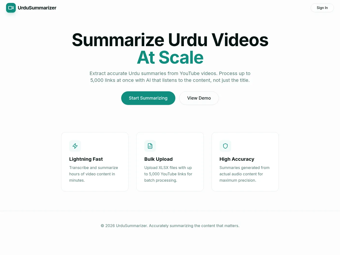 Urdu Video Summarizer