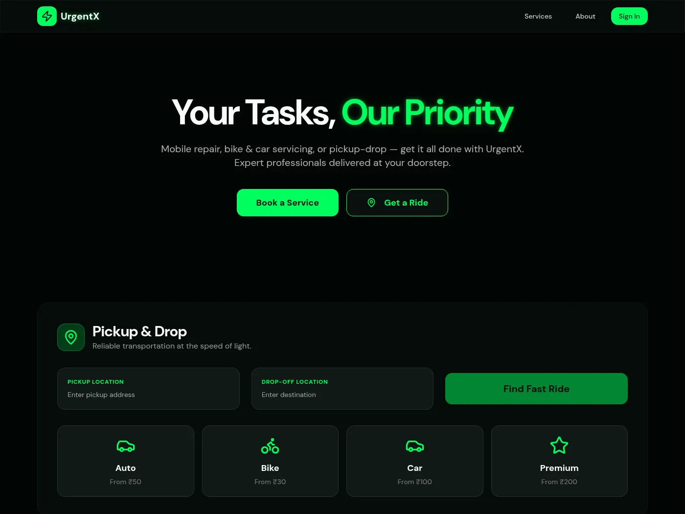 UrgentX Task Services
