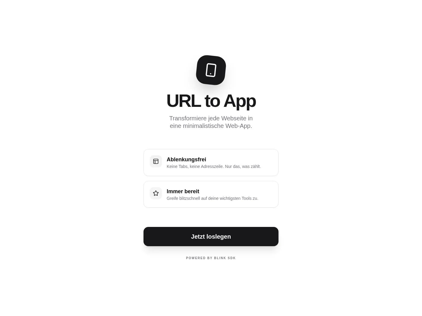 URL to App Converter