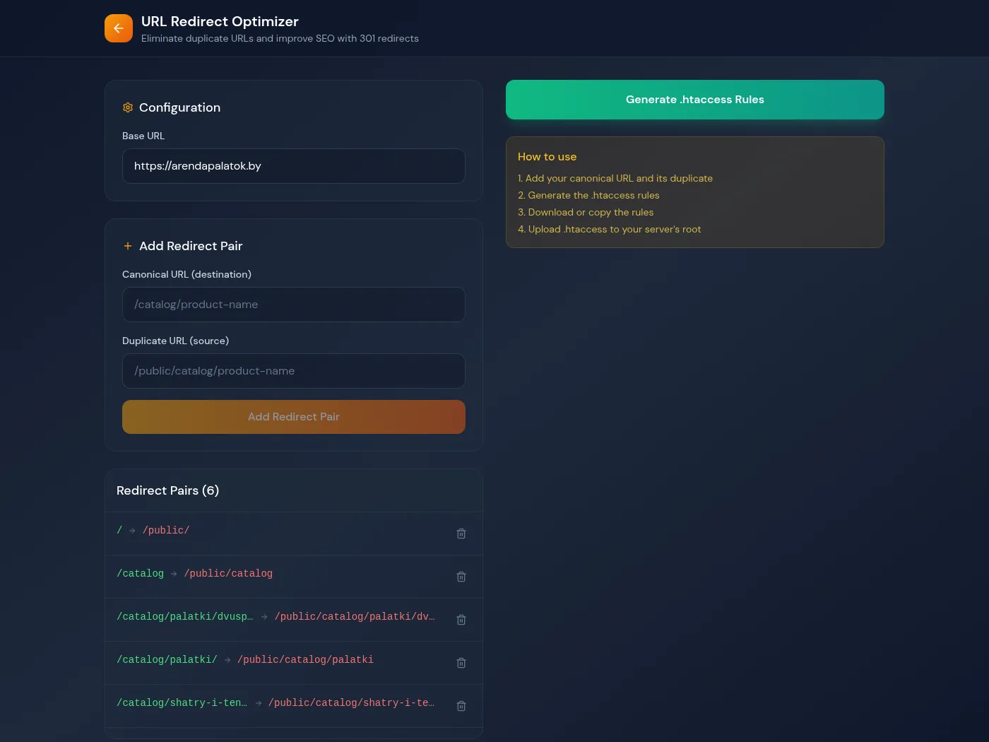 URL Redirect Optimizer