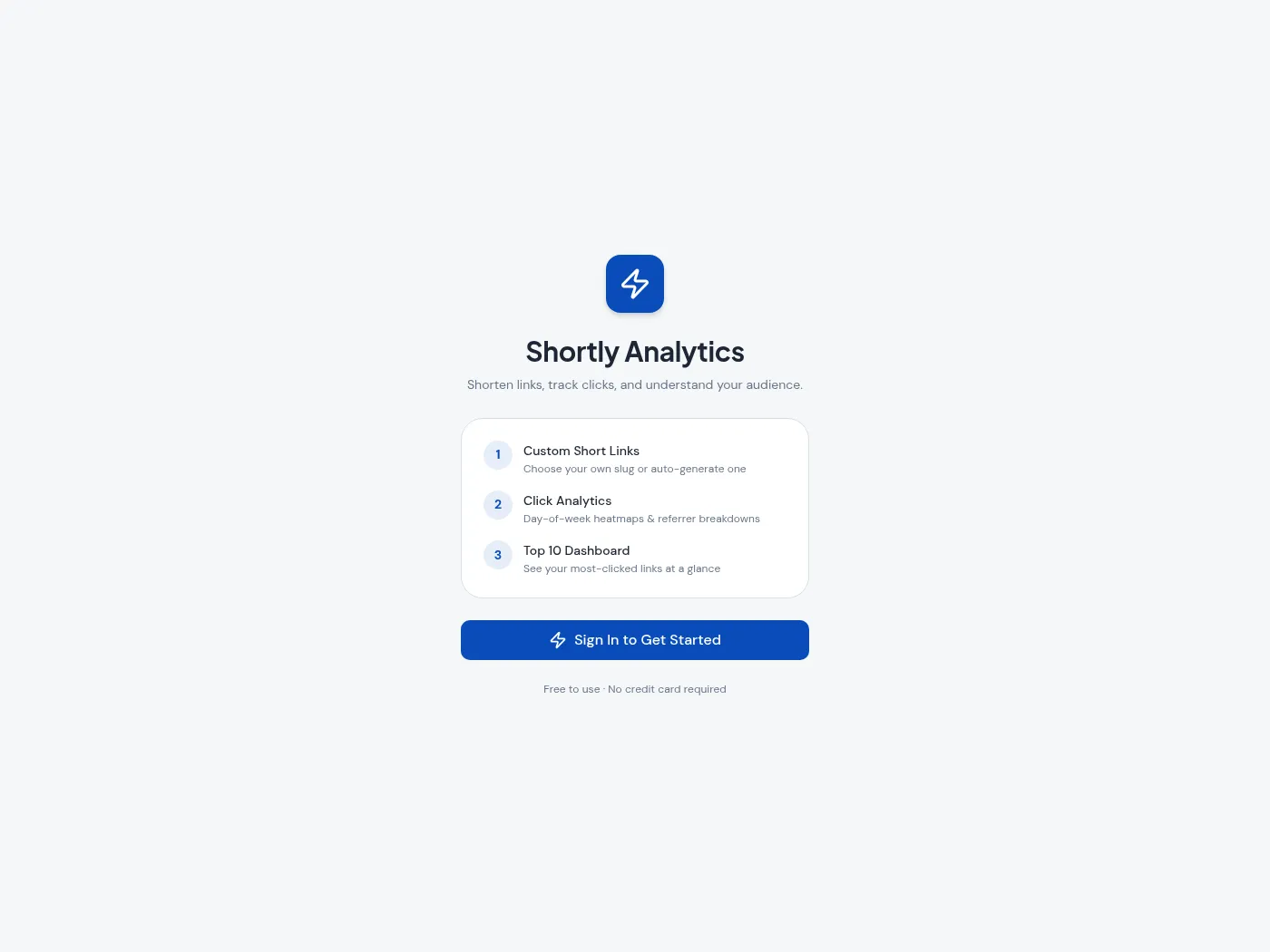 Shortly Analytics