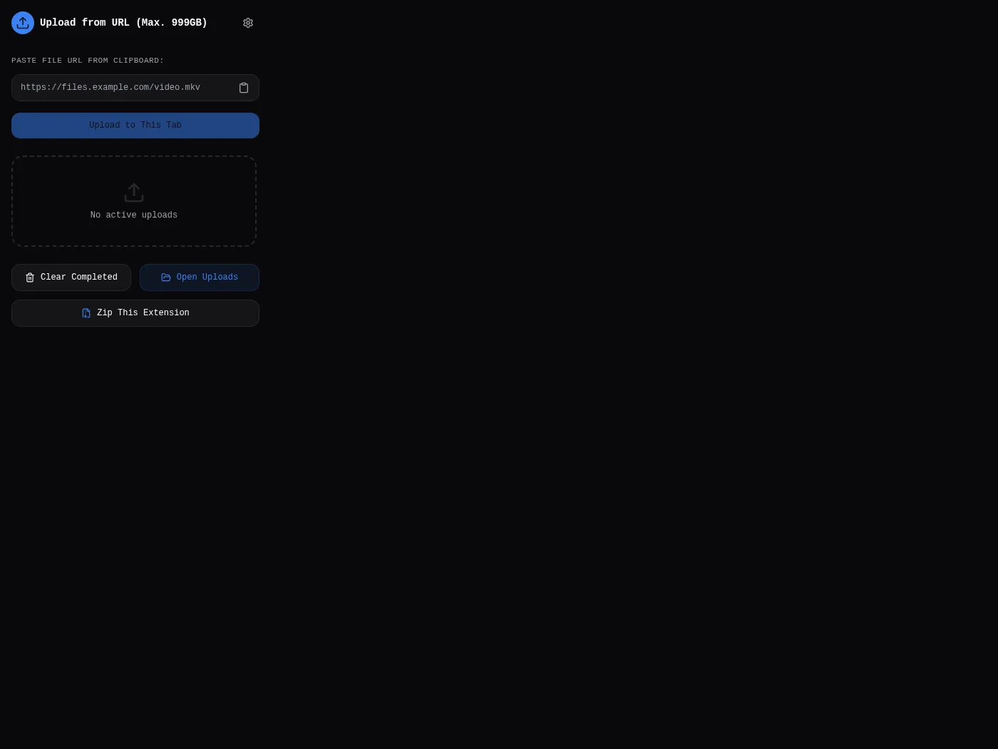 URL Upload Clipboard Extension