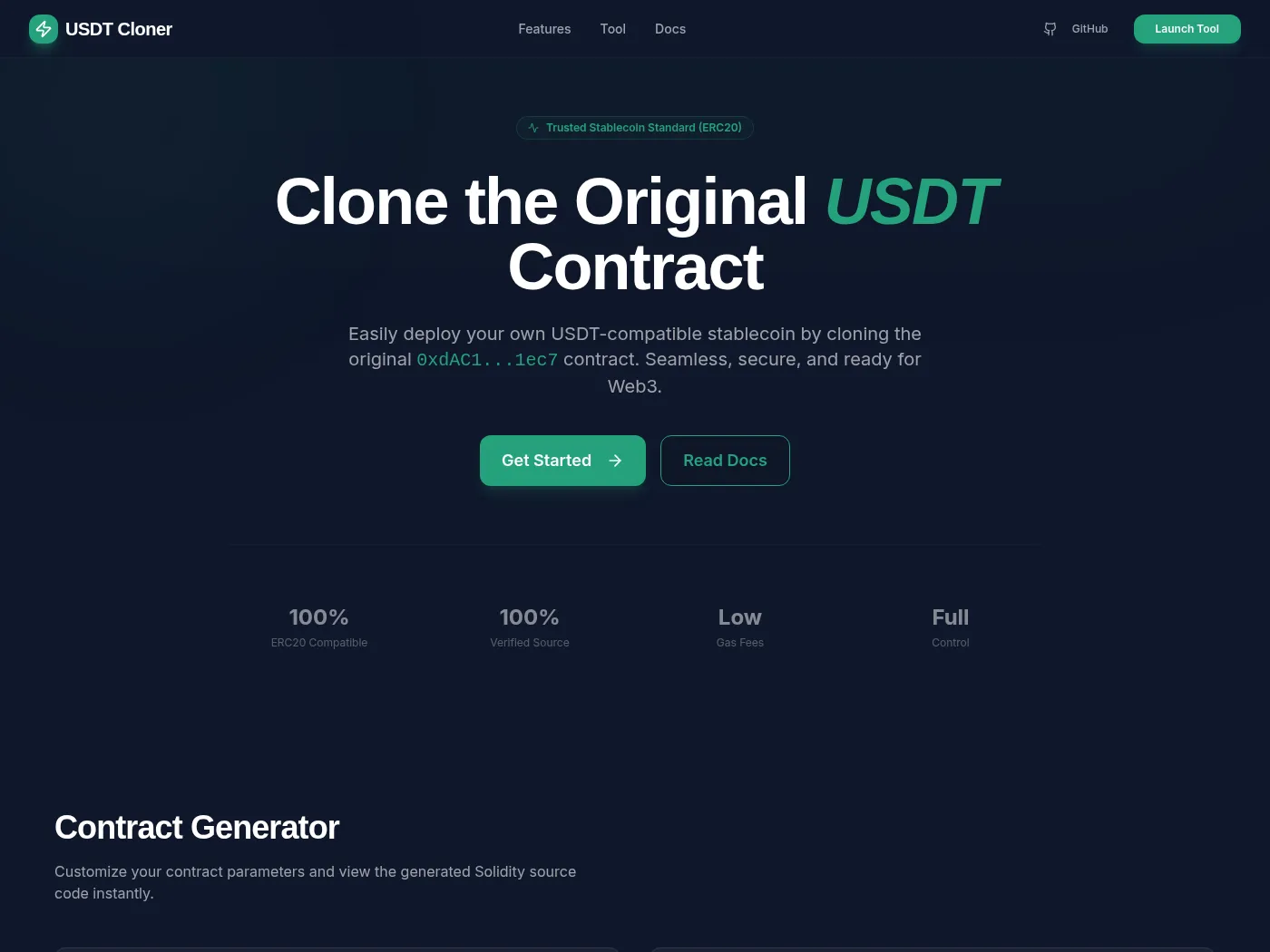 USDT Smart Contract Clone