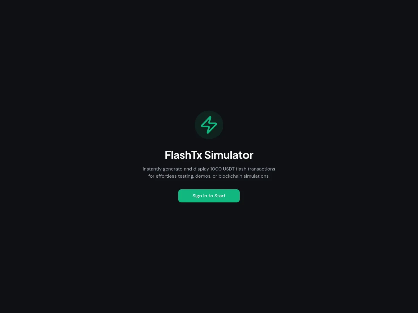 FlashTx Simulator