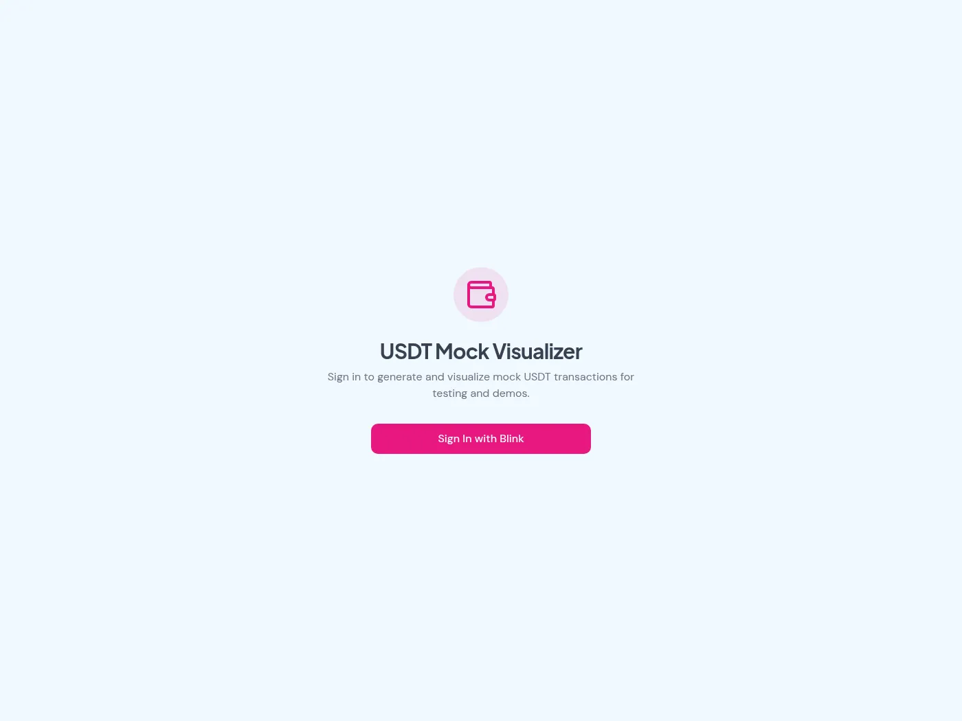 Mock USDT Transaction Visualizer