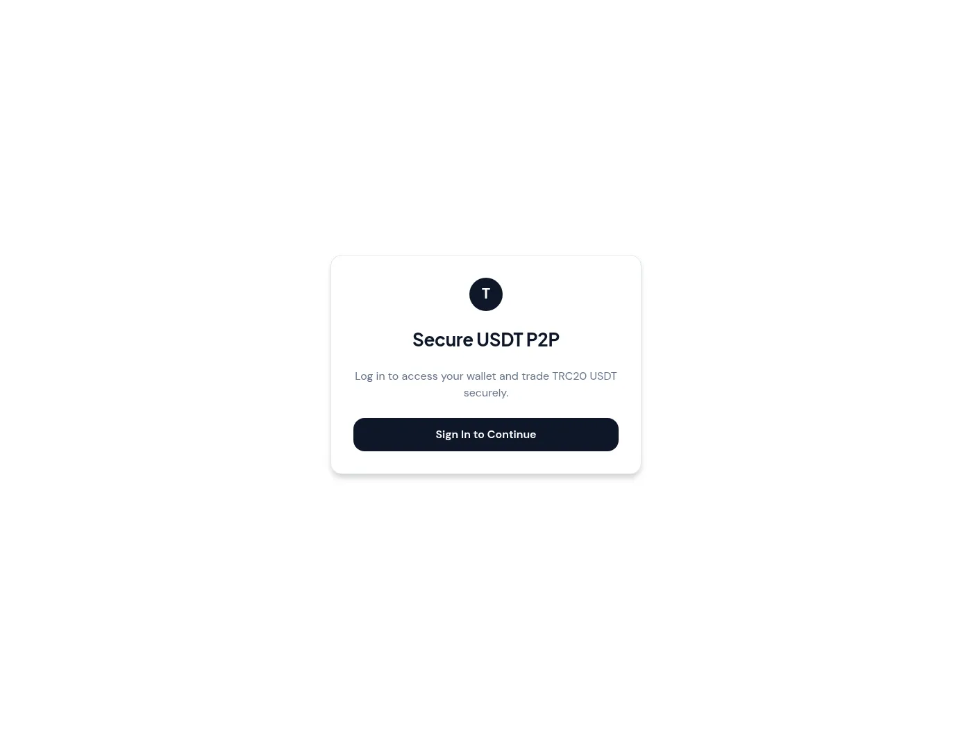 USDT Flash P2P Platform