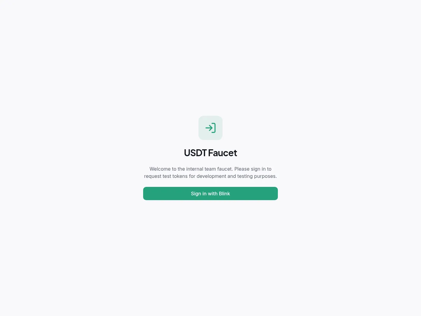 USDT Test Token Faucet