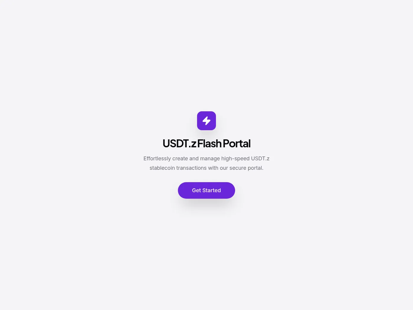 USDT.z Flash Portal